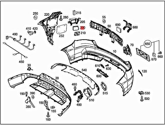 Left Blind Spot Module MERCEDES Gle300d 2016 836111 ID # 0009057405 for ...