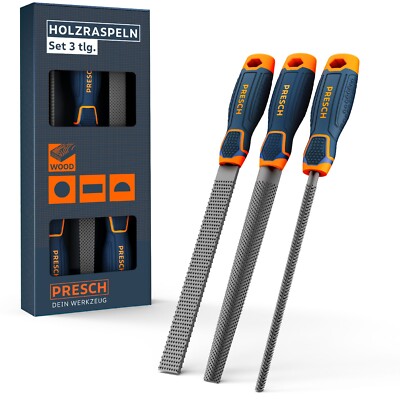 Presch Holzraspel Set 3tlg. 200mm | Holz Feilen Satz | Feilen Set ...