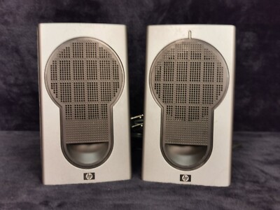 HP Stereo Speaker Set 1/8 Inch Jack 120V Desktop Sound System | eBay