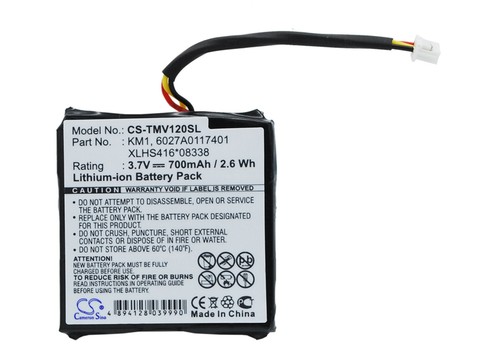 Replacement Battery For TomTom 3.7v 700mAh / 2.59Wh GPS, Navigator ...