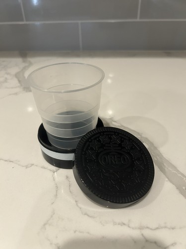 New Lot Of 5 Oreo Cookie Novelty Plastic Collapsible Travel Cup Zagwear ...