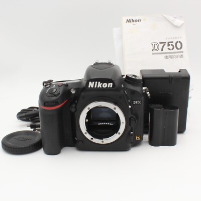 NIKON D750 Body 24.3 MP Digital SLR Camera Black [Near Mint Shutter ...