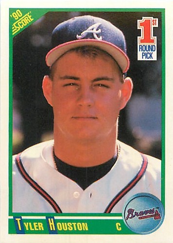 Tyler Houston 1990 Score 1st Round Pick #677 Atlanta Braves ROOKIE RC ...