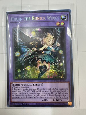 Yugioh Hugin the Runick Wings MP23-EN249 Prismatic Secret Rare 1st ...
