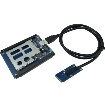 Mini PCIe USB 2.0 To ExpressCard 54 / 34 mm slot Adapter Card to ...
