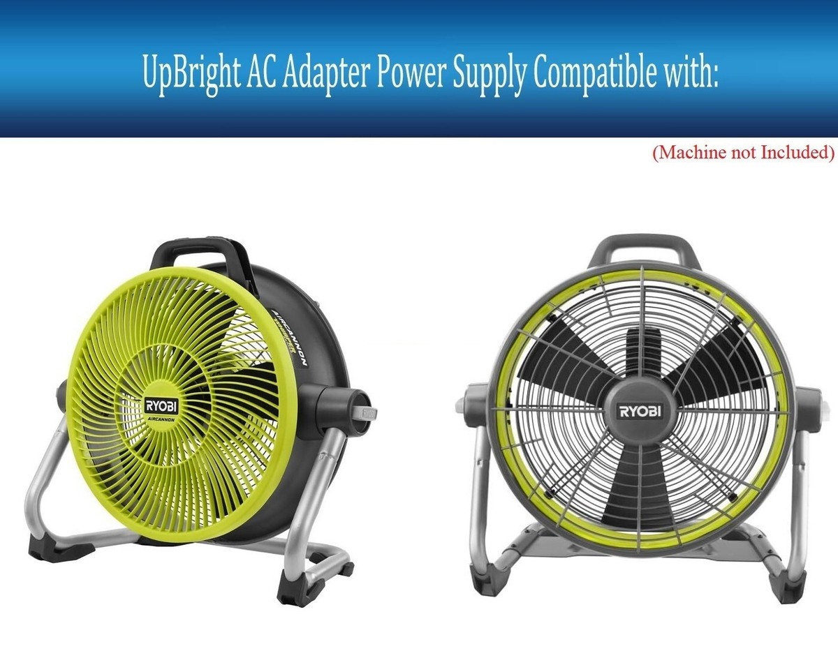 Ryobi Hybrid Fan PKPOWER AC Power Cord Cable Plug For Ryobi 18-Volt ...