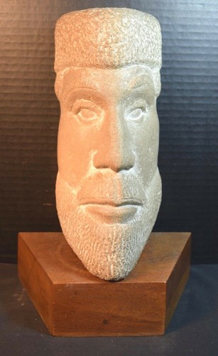 Mid Century S. Calabrese Limestone Sculpture Man's Head | eBay