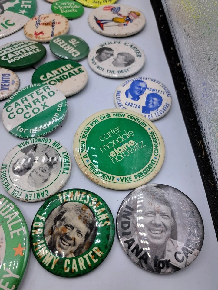 Lot Of 57 Jimmy Carter 70s Vintage Campaign Pins President Election ...