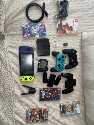 Nintendo Switch V1 Gaming Bundle with Accessories and Games | eBay