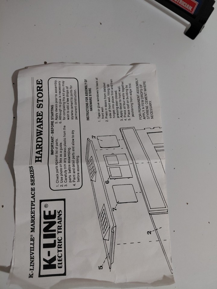 K- Line K-Lineville O Gauge Railroad Scenery Tru Value Hardware Store ...