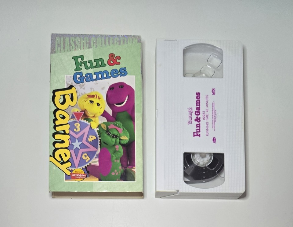 1996 Barney Fun And Games Classic VHS Video Collection | eBay