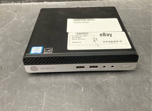 HP ProDesk 400 G3 Mini i5-7500T 2.7 GHz 8 GB RAM 320 GB HDD Win10 | eBay