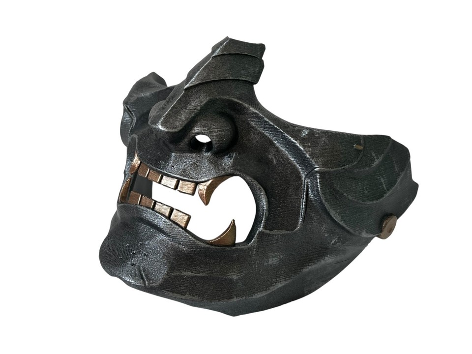 Full Size Painted Ghost of Tsushima / Yotei Shogun Samurai Mask - Jin ...