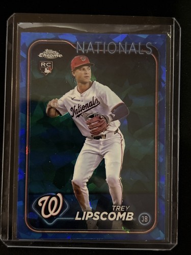 🔥 Trey Lipscomb RC 2024 Topps Chrome Update Sapphire #USCS143 Nationals ...