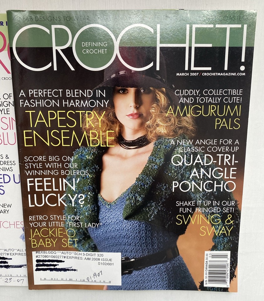 Crochet! Defining Crochet Magazine Bundle Crochet Patterns Year 2007 ...
