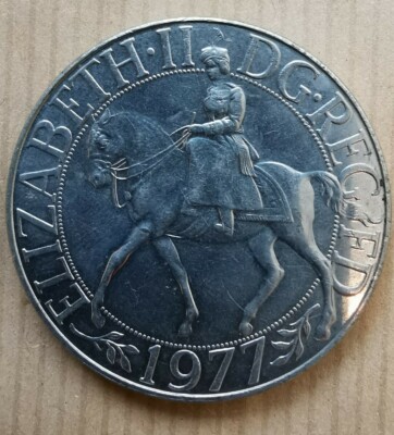 Coin - 1977 Elizabeth.II DG. REG FD Commemorative Vintage Medallion ...