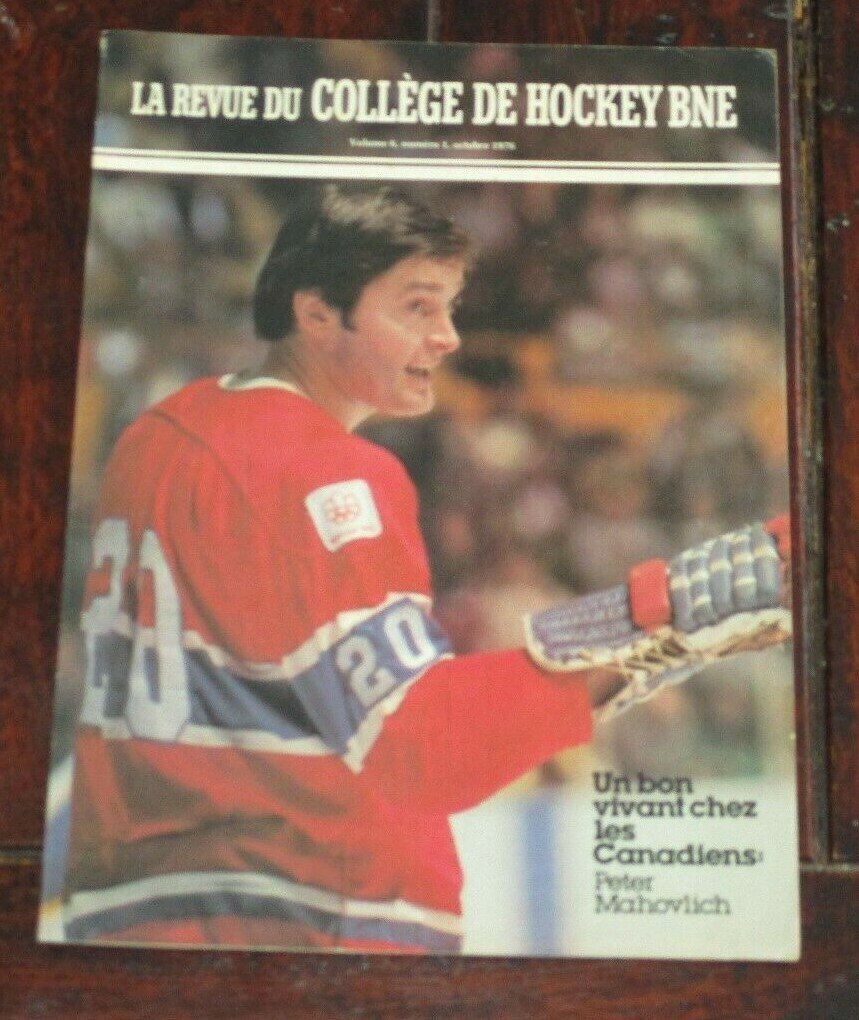 Scotia Bank Hockey college news October 1976 Peter Mahovlich / Gerry ...