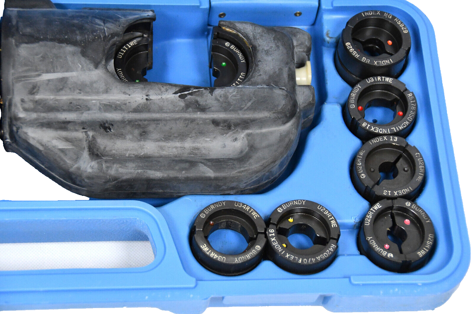 HUSKIE EP-510 Hydraulic Compression Crimper w/Dies Thomas Betts TBM14M ...