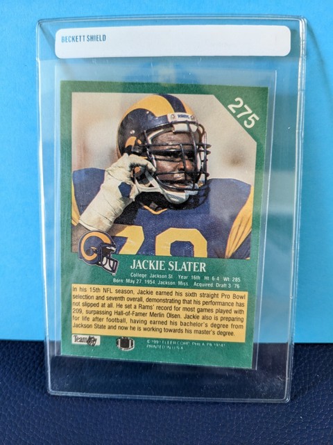 1991 Fleer - #275 Jackie Slater for sale online | eBay
