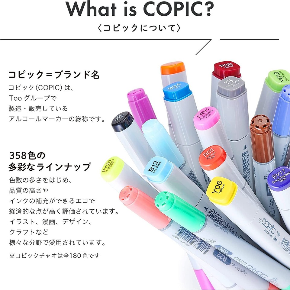 COPIC Ciao Start 36 Colors set Too Colored Marker Pen illustration New ...