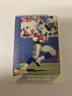 1991 Pacific Chris Warren Seattle Seahawks | eBay