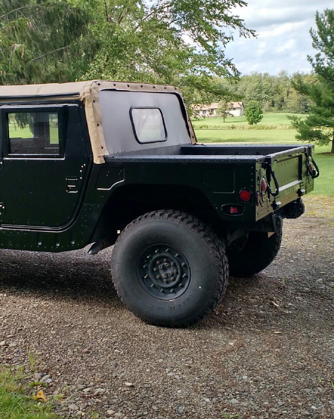 ALUMINUM HUMVEE Deluxe Rear Curtain For 4-Man HMMWV Replace Canvas With ...