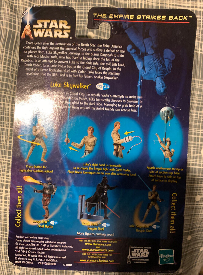 Star Wars Attack of the Clones Luke Skywalker Bespin Duel Figure W ...