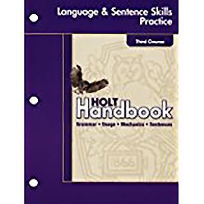 Holt Handbook : Language Practice - Grade 9 by Rinehart and Winston ...