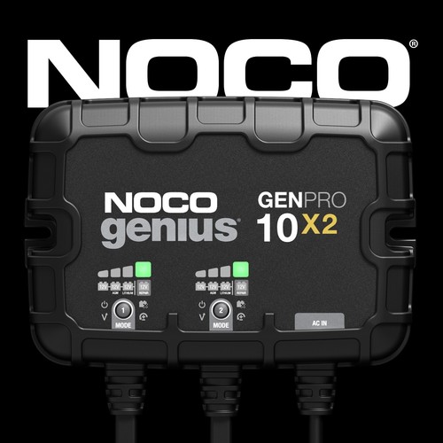 NOCO Genius GENPRO10X2 2-Bank 20A (10A/Bank) 12V Onboard Marine Battery Charger | eBay