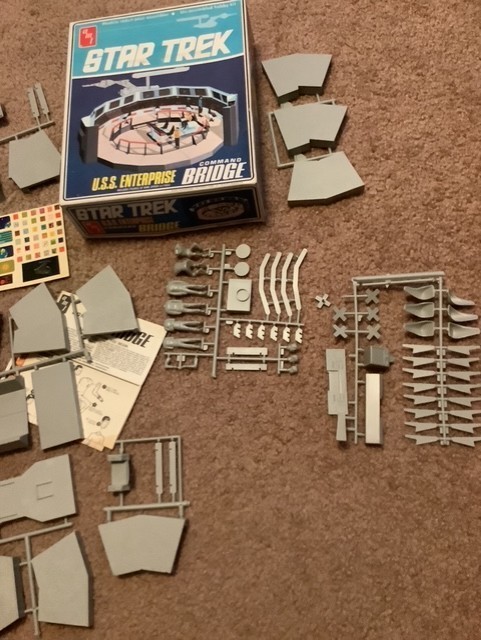 Vintage AMT Star Trek USS Enterprise Space Ship and “Command Bridge ...