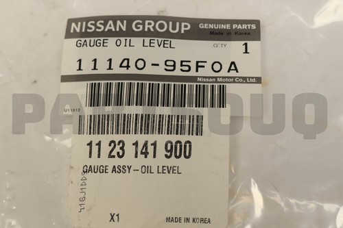 1114095F0A Genuine Nissan GAUGE-OIL LEVEL 11140-95F0A | eBay