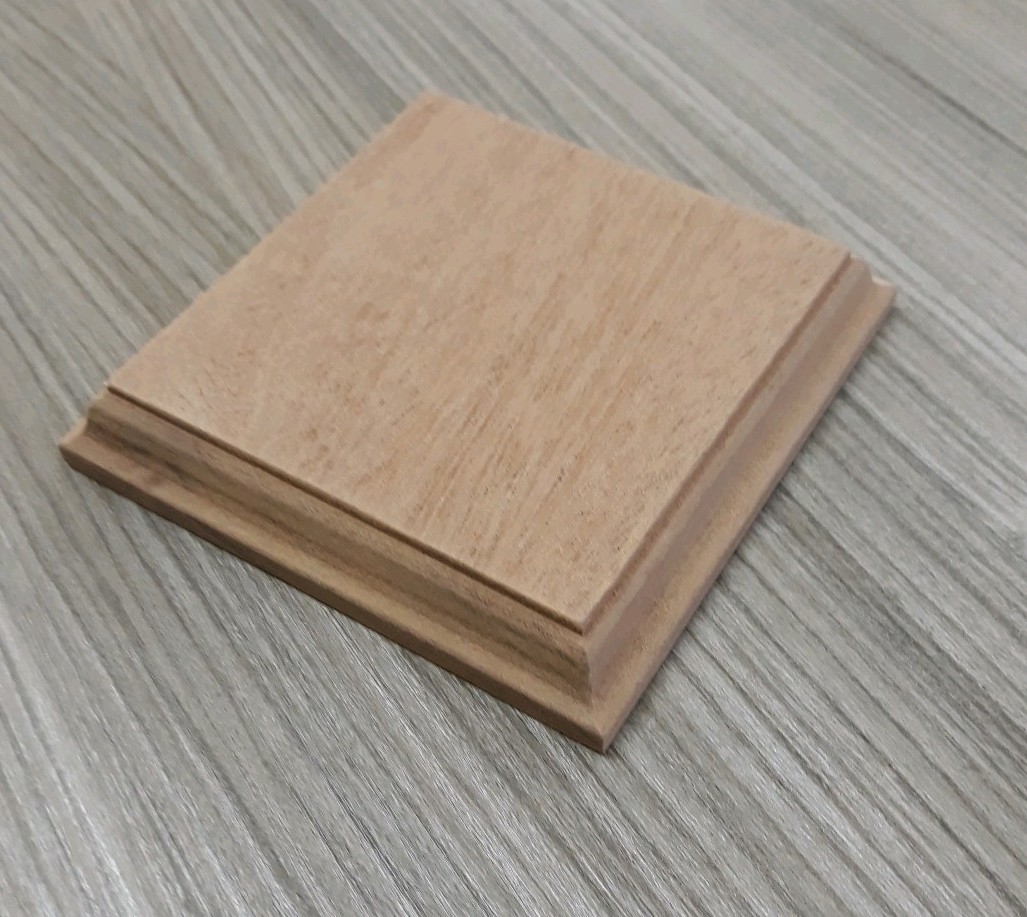 85mm x 85mm model base mahogany pattress display plinth cap custom size ...