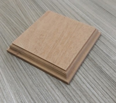 100mm x 100mm model base mahogany pattress display plinth cap custom ...