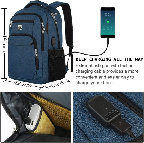 Laptop Backpack,Business Travel Anti Theft Slim Durable Laptops ...