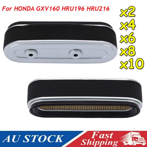 2/4-10x AIR FILTERS suits HONDA HRU196 HRU216 GXV160 LAWN MOWER ENGINE ...