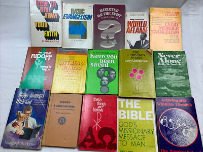 Vintage Mixed Lot Of 15 Christian Religious Trade Paperback Books ...