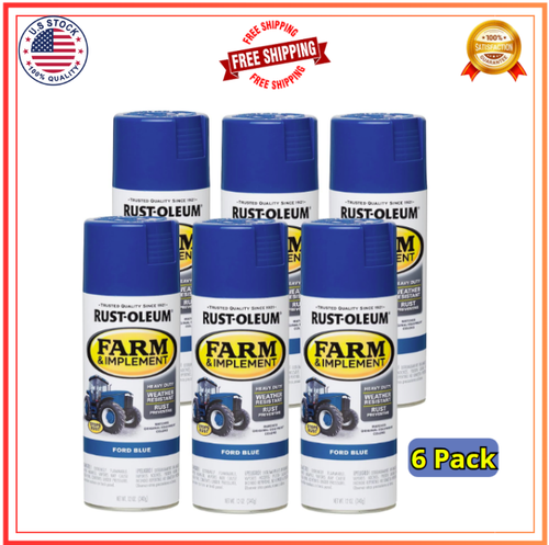 Ford Blue Specialty Farm & Implement Gloss Spray Paint- 12 oz 6 Pack ...