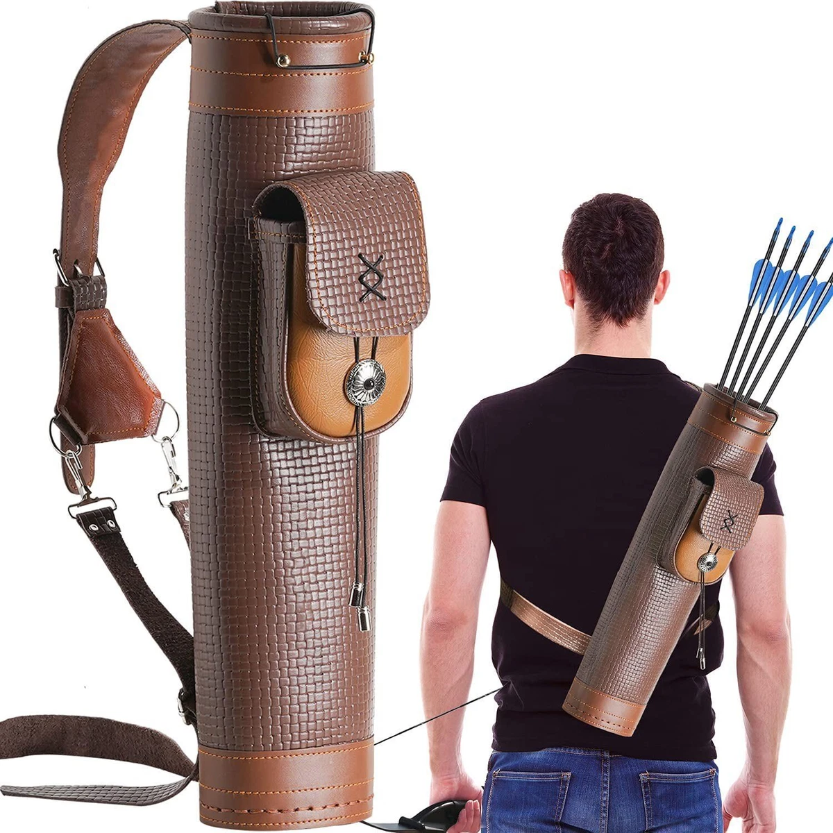 Leather Quiver Of Arrows