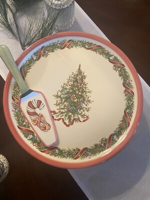 Zrike Christopher Radko Christopher's Tree 12.5" Cake Plate Pedestal ...