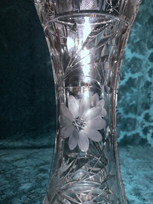ANTIQUE BRILLIANT CUT GLASS VASE CA. 1900 | eBay