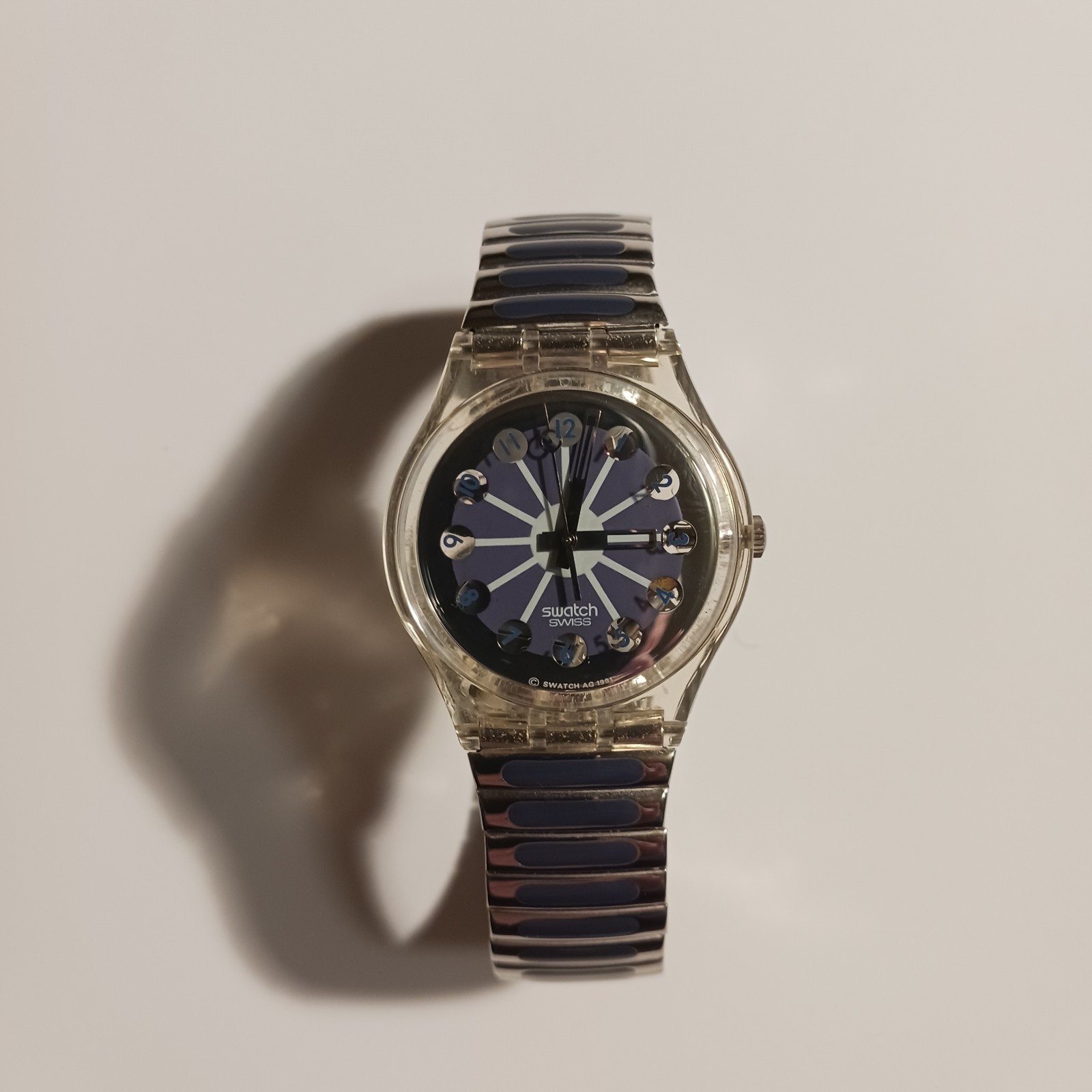 Swatch Watch Blue Segment GK 148/9 With Case/ Good … - Gem