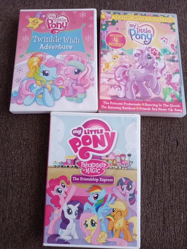 3 My Little Pony DVDs Friendship Express Twinkle Wish 4 Movies On One Dvd 826663130508| eBay
