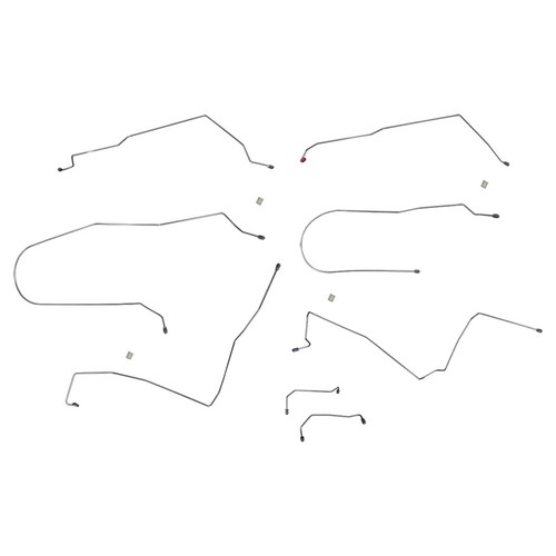 2000-07 Ford Focus Disc/Disc w/ ABS Traction Control MID Brake Line Kit ...