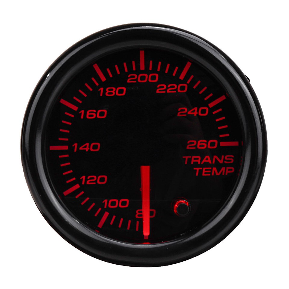 2 INCH 52mm Black 7 Color Transmission Trans Temp Gauge Meter Sending ...