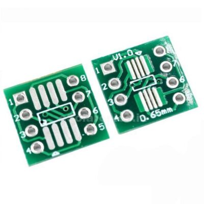 2 x SOP8 SOIC8 TSSOP8 MSOP8 to DIP Adapter Boards Double Sided SMD to ...