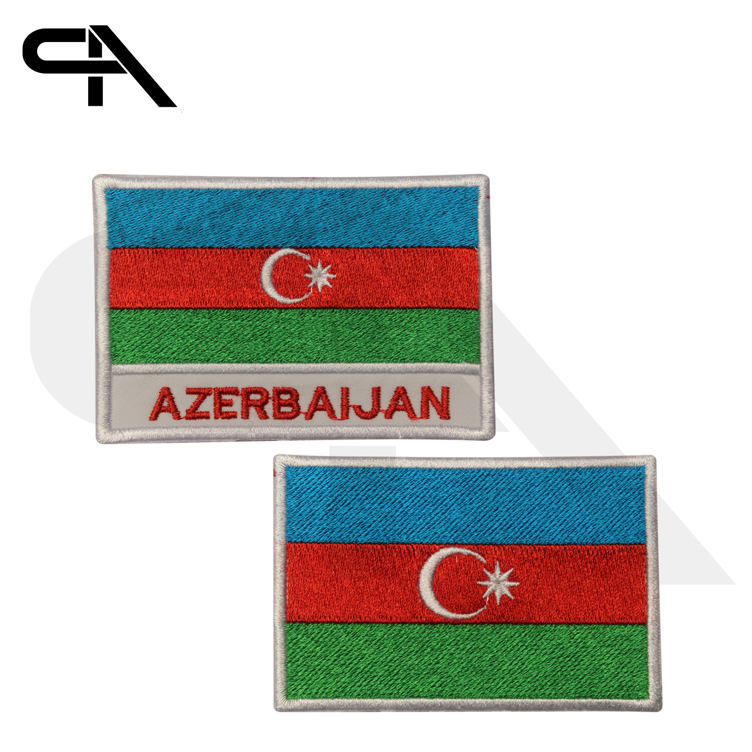 AZERBAIJAN Flag iron on Embroidered Iron on Sew on Patch For Clothes 9x6cm | eBay