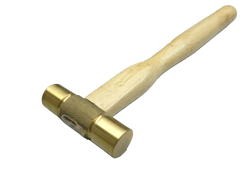 Brass Hammer Flat Face Head Solid Brass Metalsmith Hobby & Craft Small ...