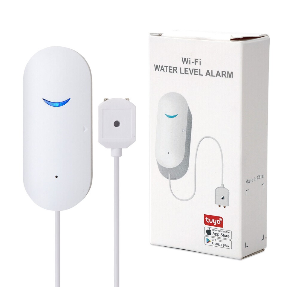 Smart WiFi Water Leak Sensor Flood Leakage Level Alarm Overflow ...