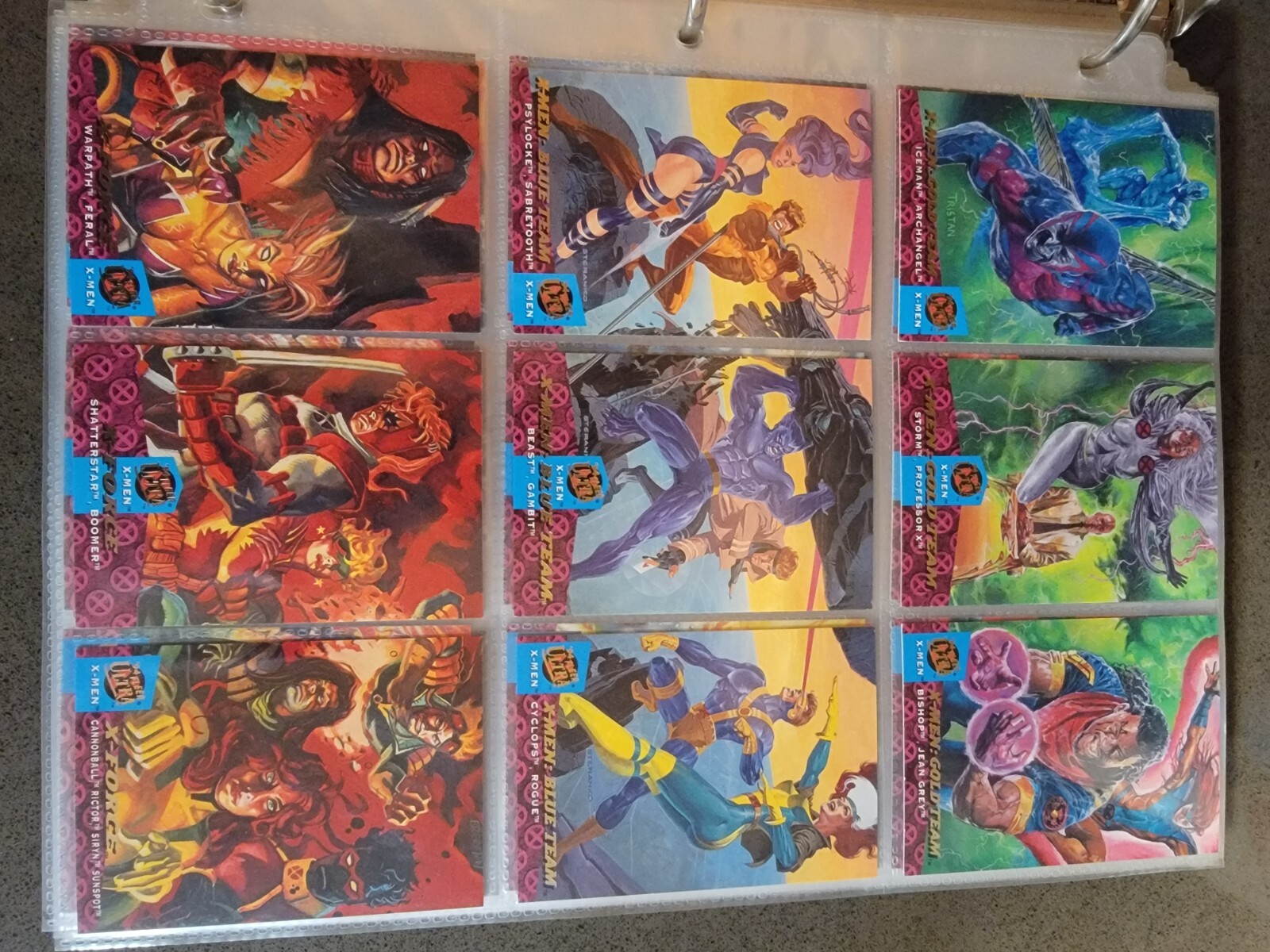 marvel x-men card collection marvel masterpiece fleer ultra limited ...