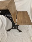 Antique 19th Century Cast Iron Scroll & Wooden School Desk | eBay